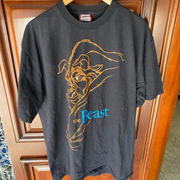 Disney | Shirts | Vintage Walt Disney Designs The Beast Beauty The ...